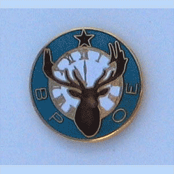 BPOE Pin w/single clutch - Military Patches & Pins