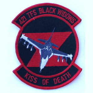 421st TFS Black Widows - Military Patches & Pins