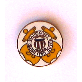 USCG Logo Pin w/1 clutch - Military Patches & Pins