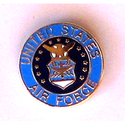 USAF Logo Pin w/1 clutch - Military Patches & Pins