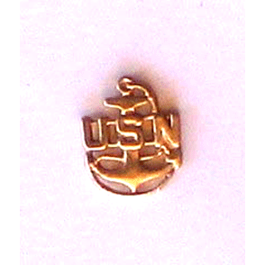 USN Warrant Officer Lapel Pin w/1 clutch - Military Patches & Pins
