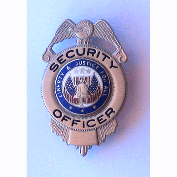 Security Officer Silver/small - Military Patches & Pins