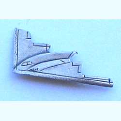 B-2 Pewter Airplane w/1 clutch - Military Patches & Pins